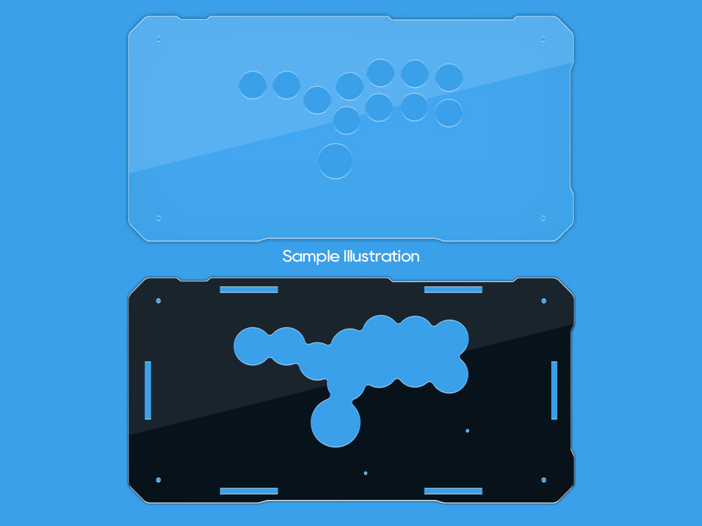 ZERO TWO クリア STICKLESS [All Button] レイアウト交換セット – Akecon-アケ魂-